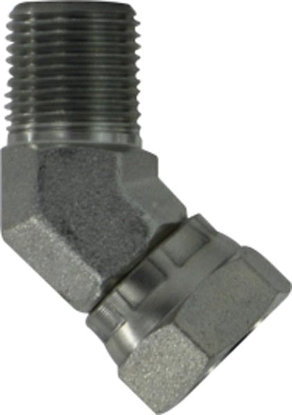 CWS Non-Working Swivel Male 45° Pipe Elbow Swivel Adapter 1/4'' MPT x ...