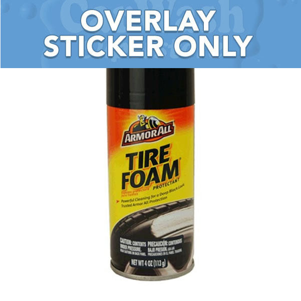 Armor All Tire Foam Protectant Spray 1-Column Decal – Car Wash Superstore