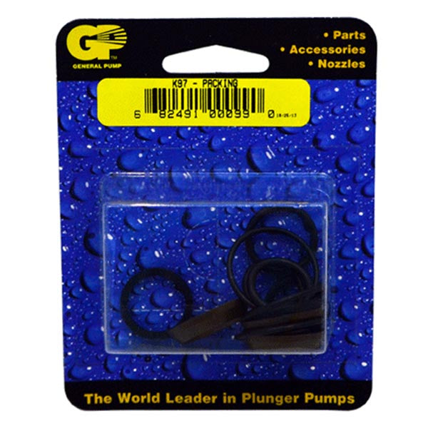 General Pump Short Packing Kit, 15 mm For TT/TP Series 51 Pumps (Requi ...