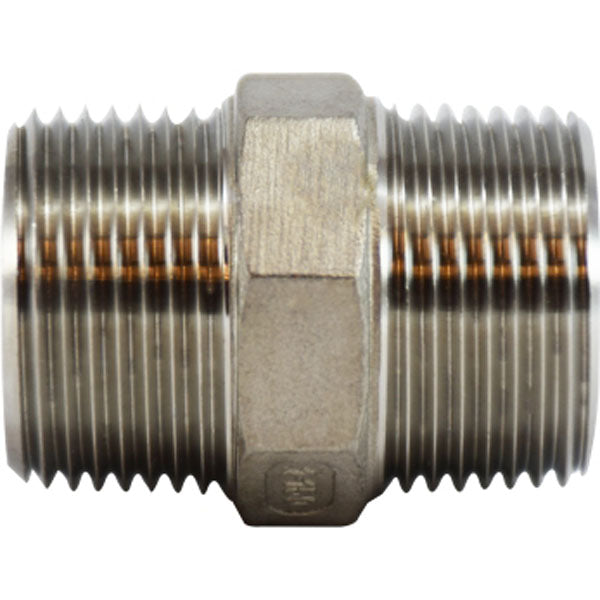 CWS Stainless Steel 1'' Hex Pipe Nipple Pipe Fitting – Car Wash Superstore