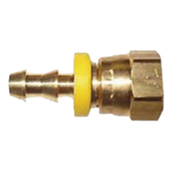 CWS Brass 1/2'' x 1/2'' 37° JIC Female Swivel Hose Barb Adapter Pipe F ...