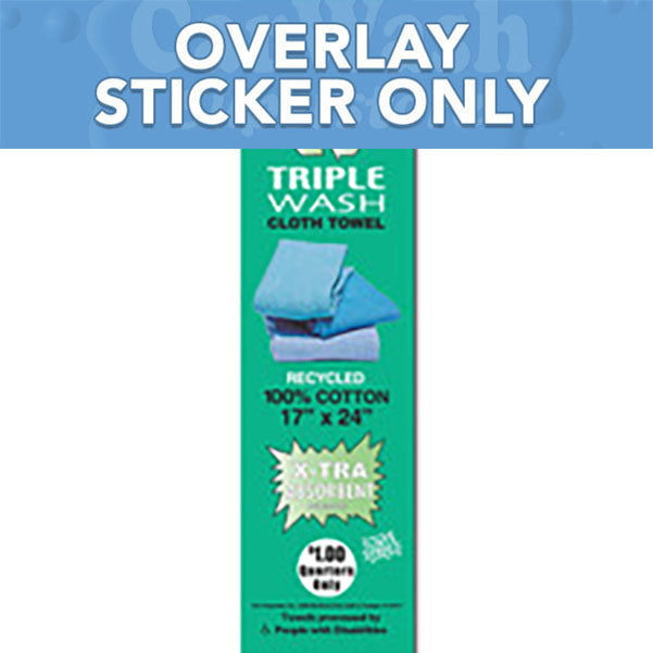 Quick Dry Triple Wash Towel 1-Column Decal – Car Wash Superstore
