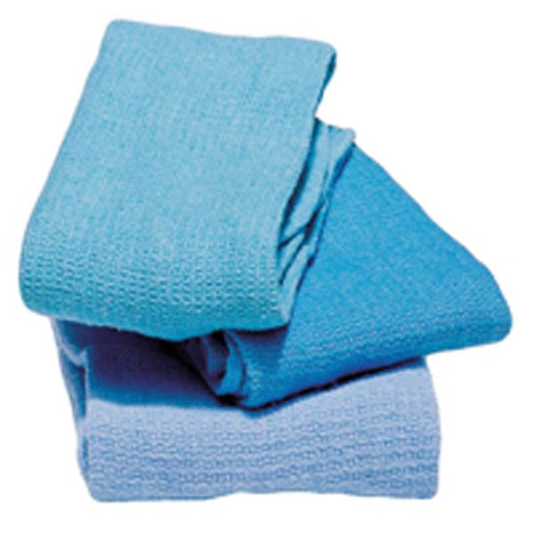 Quick Dry 22'' x 17'' Cotton Triple Wash Folded Unwrapped Blue Vending ...