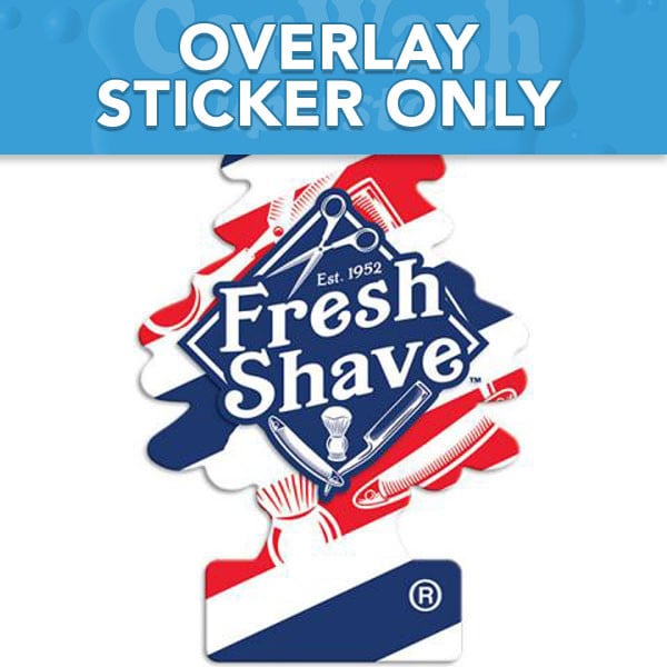 Little Trees Fresh Shave Overlay Decal | Car Wash Superstore Little Trees Fresh Shave Overlay Decal | Car Wash Superstore